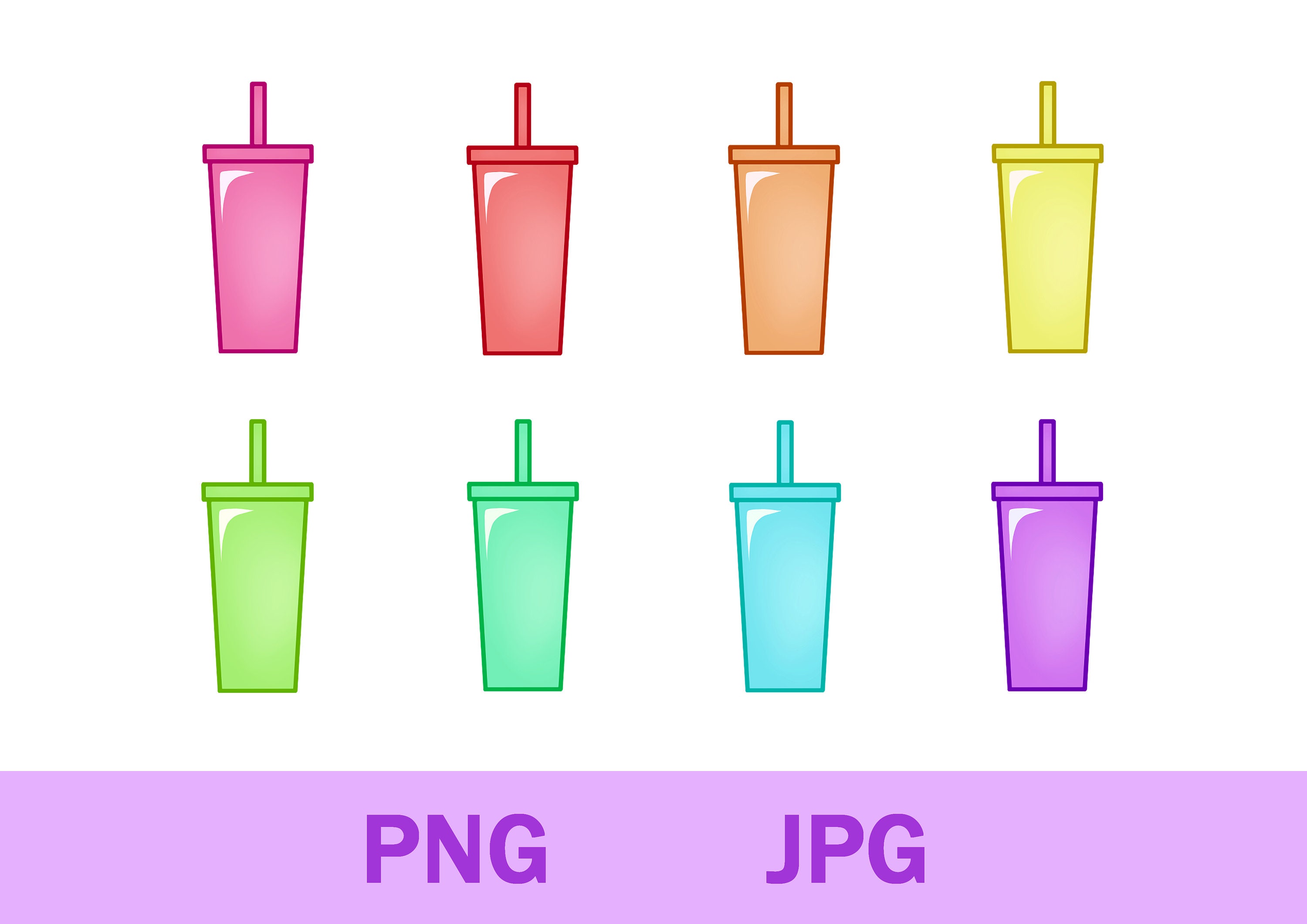Tumbler Cup Png Jpg, Iced Coffee Cup Png Jpg, Tumbler Clipart, Png File ...