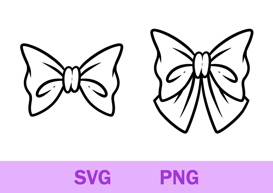 Bow Svg Png Double Bow Svg Png Bow Clipart Cricut - Etsy UK