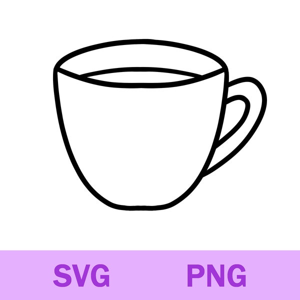 Teetasse umriss svg - Etsy.de