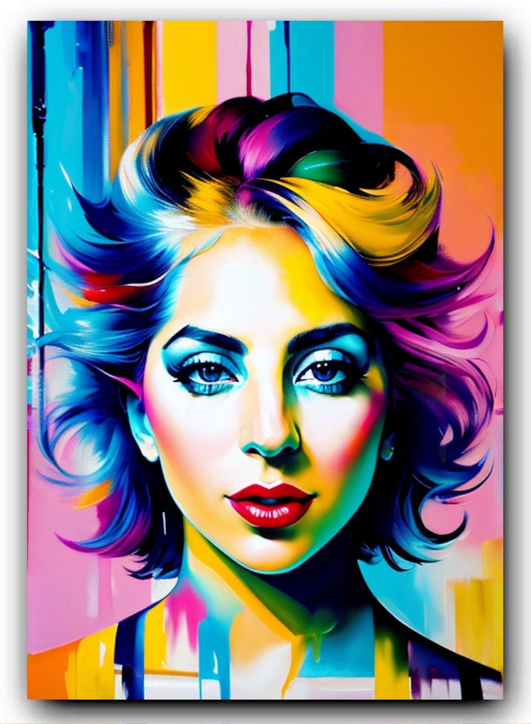 Lady Gaga Sketch Card Print Exclusive Art Trading Card 1 - Etsy