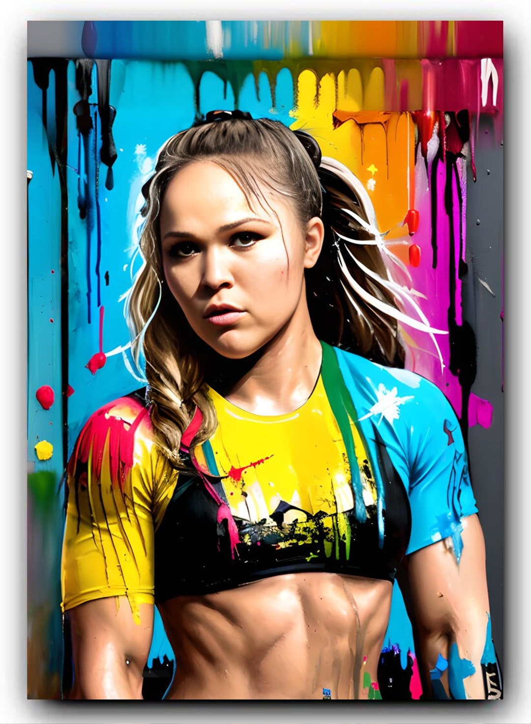 Ronda Rousey Sketch Card Print Exclusive Art Trading Card 1 - Etsy