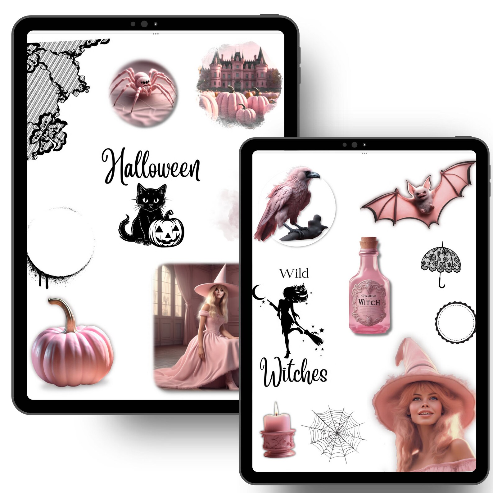 Halloween Digital Sticker Goodnotes and PNG, Decorative Clipart ...