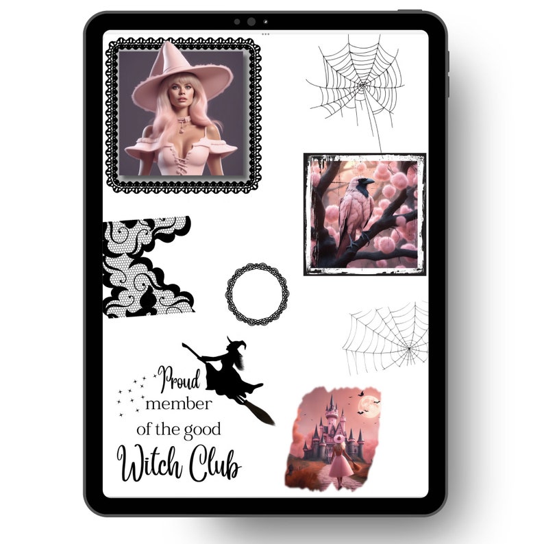 Halloween Digital Sticker Goodnotes and PNG, Decorative Clipart ...