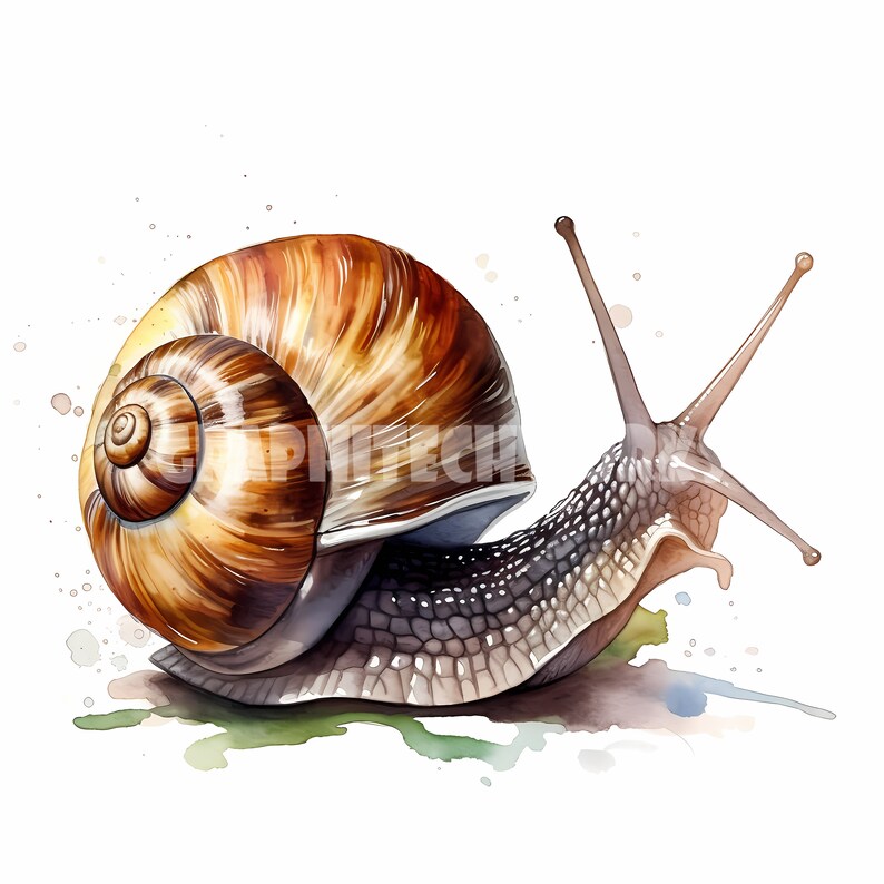 Snail Clipart 12 Unique High Quality Jpgs Digital Download Clipart ...