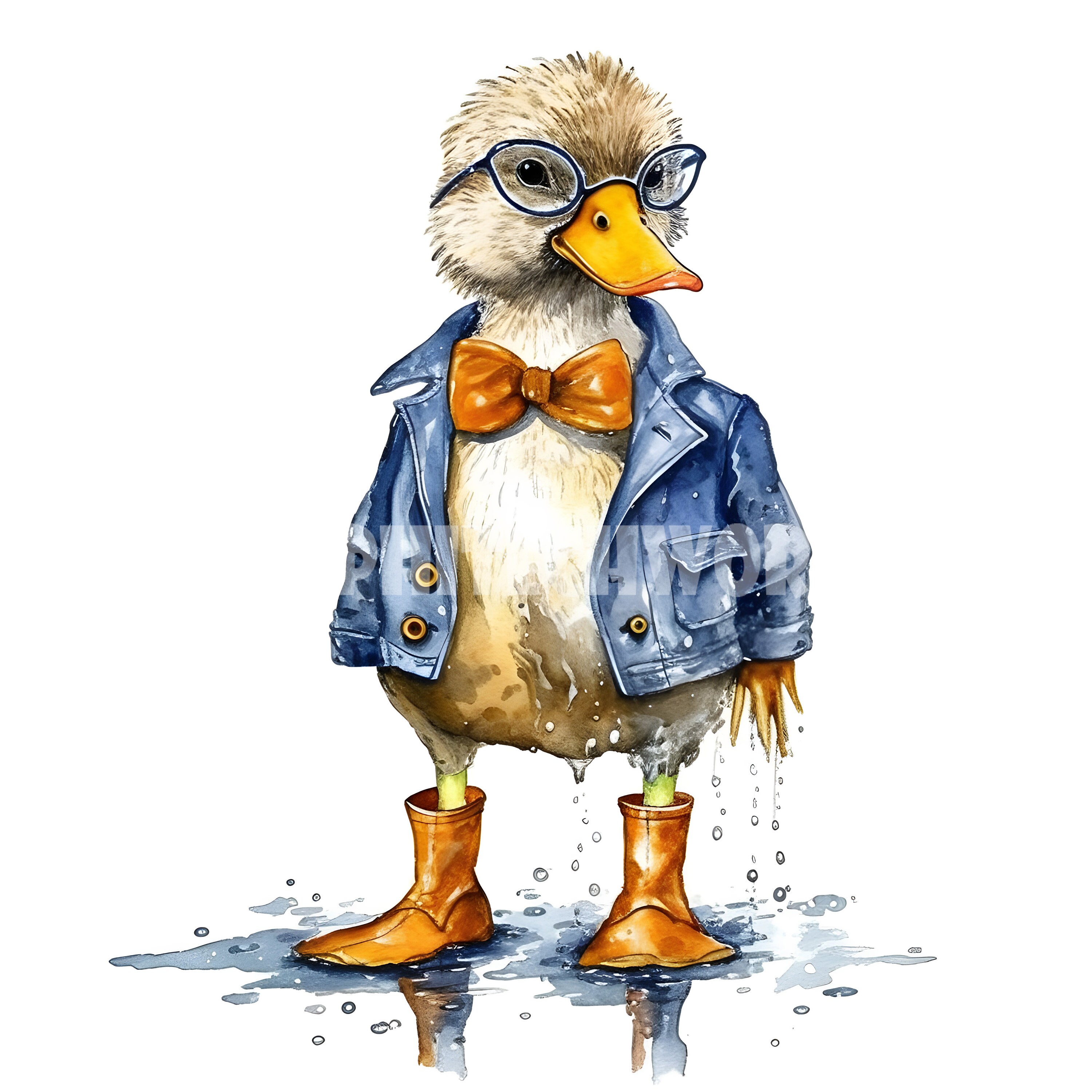 Duck Watercolor Digital File Instant Download Printable Wall Decor ...