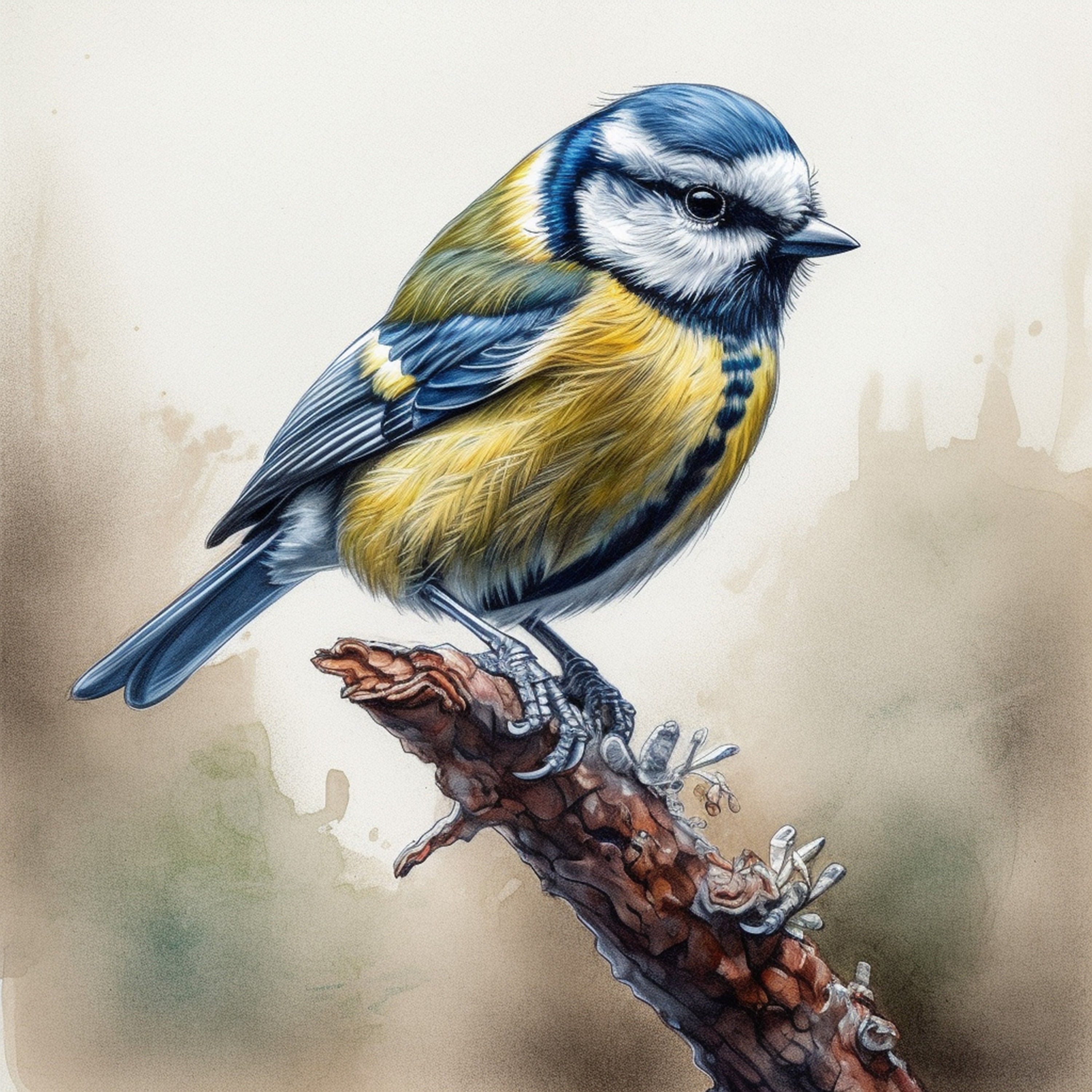 Blue Tit Clipart 12 High Quality JPG Digital Download Card Making ...