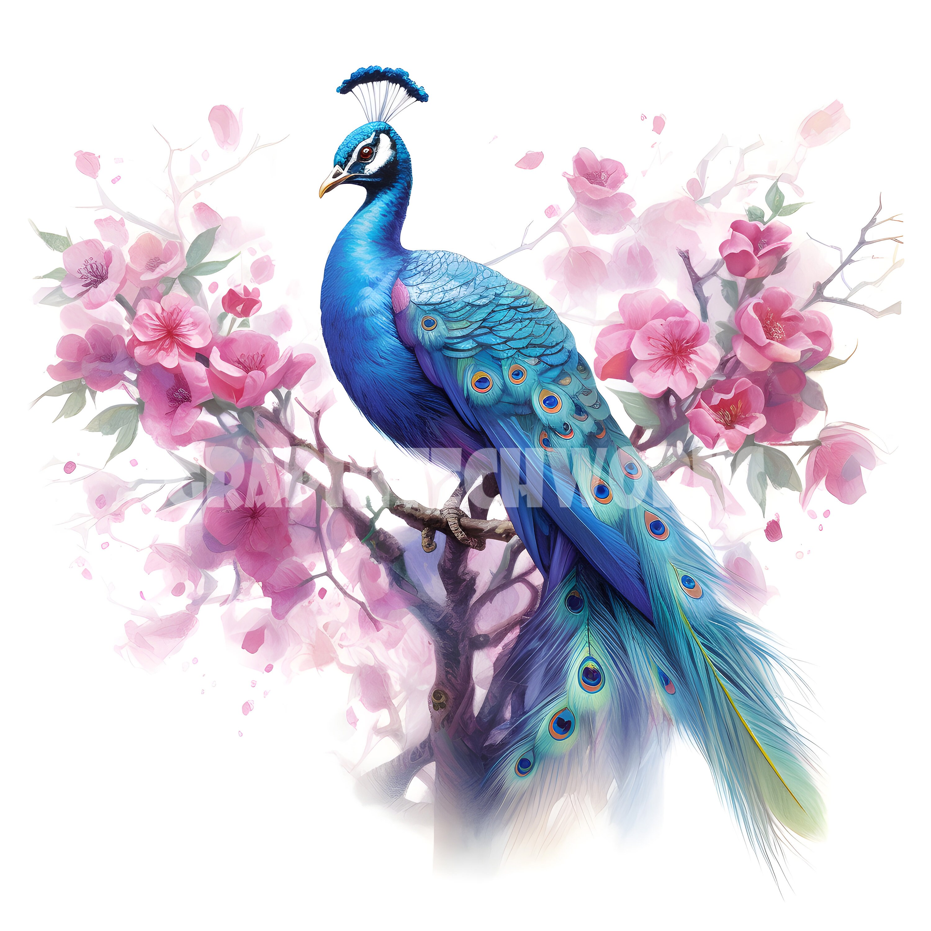Pfau Clipart 12 Hochwertige JPG Digital Download - Etsy.de
