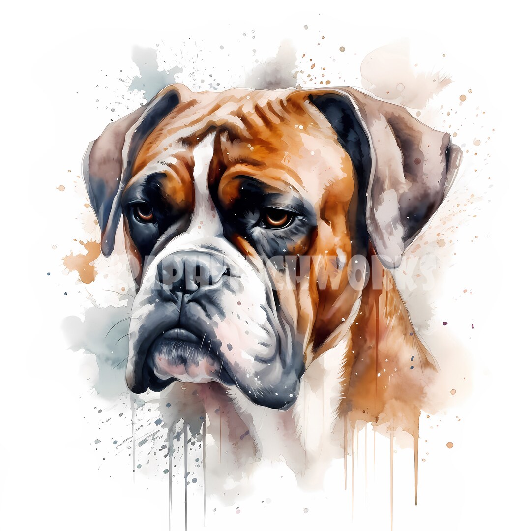 Boxer Clipart - 12 High Quality JPG - Digital Download - Card Making ...