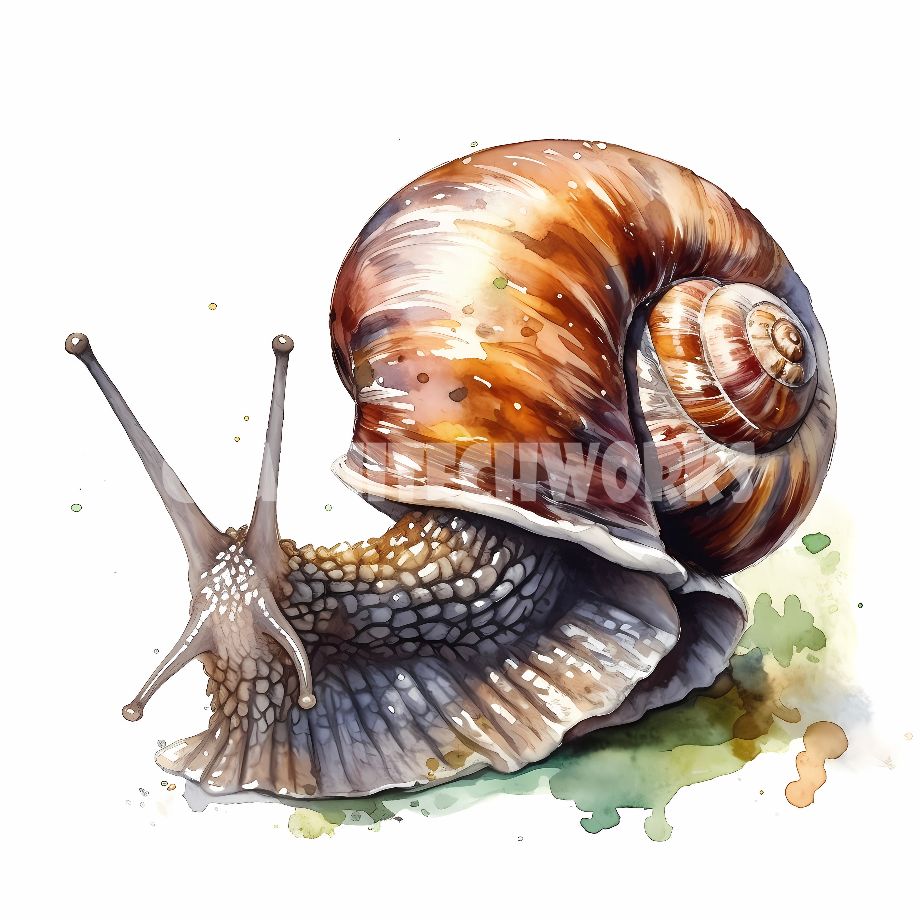 Snail Clipart 12 Unique High Quality Jpgs Digital Download Clipart ...