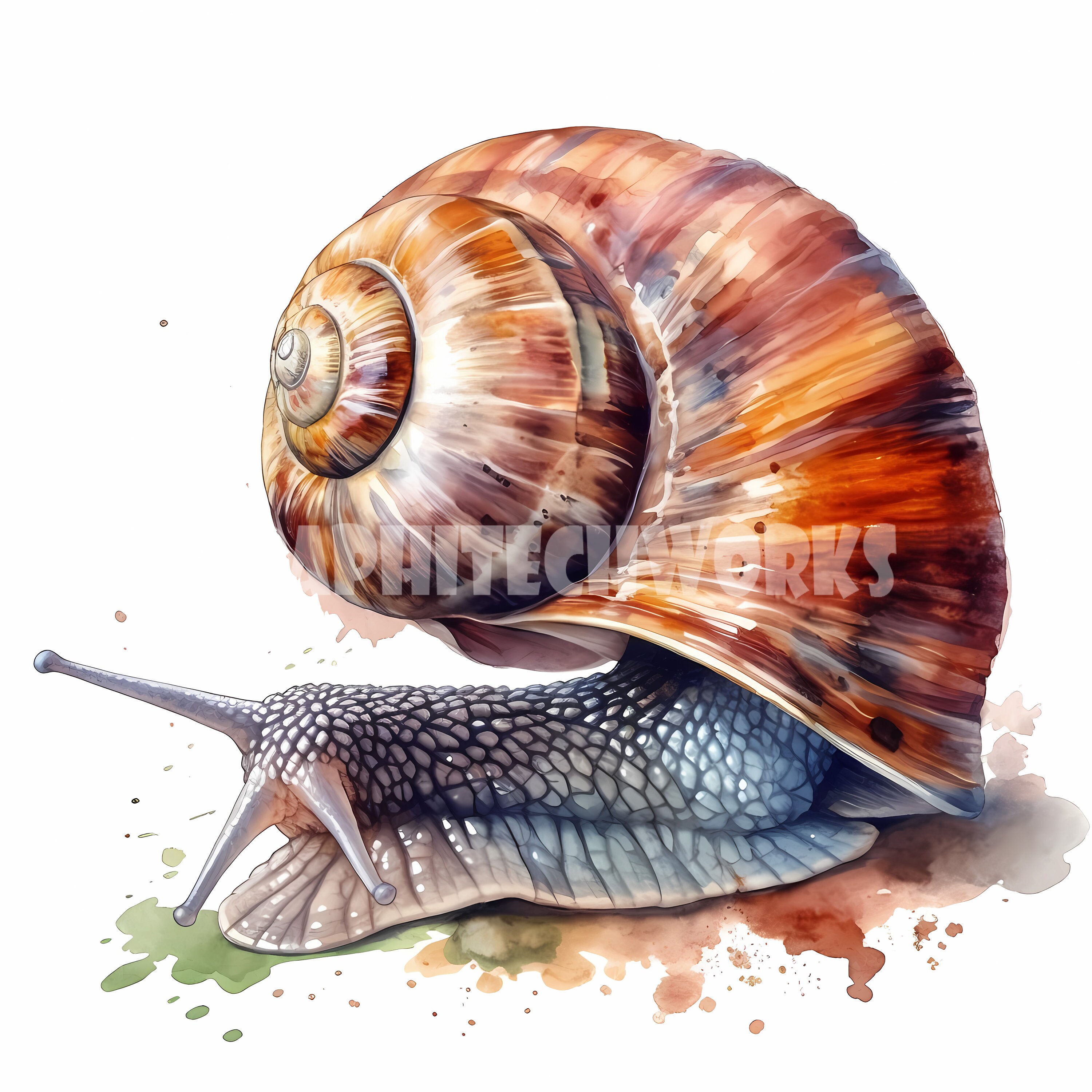 Snail Clipart 12 Unique High Quality Jpgs Digital Download Clipart ...