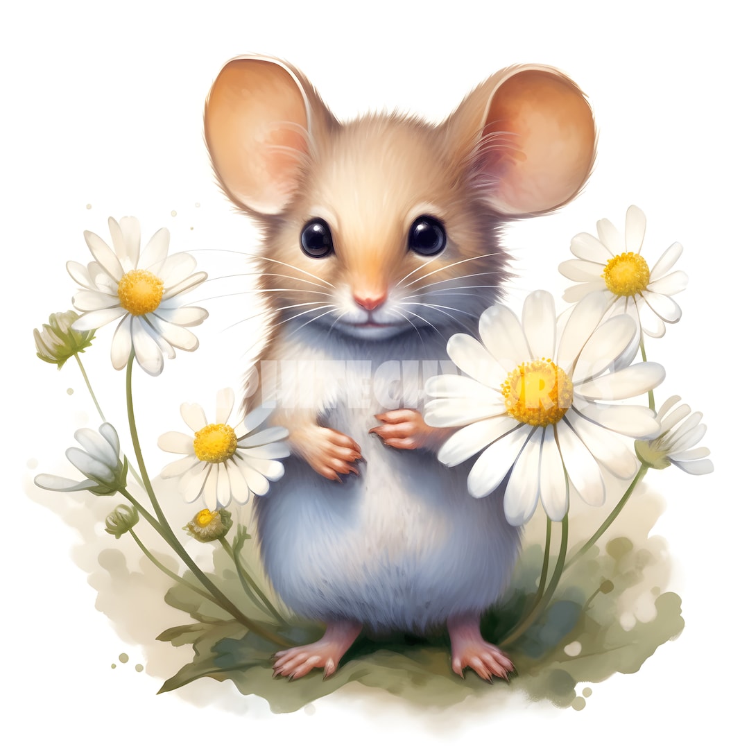 Mouse Clipart - 12 Unique High Quality Jpgs - Digital Download - Card ...
