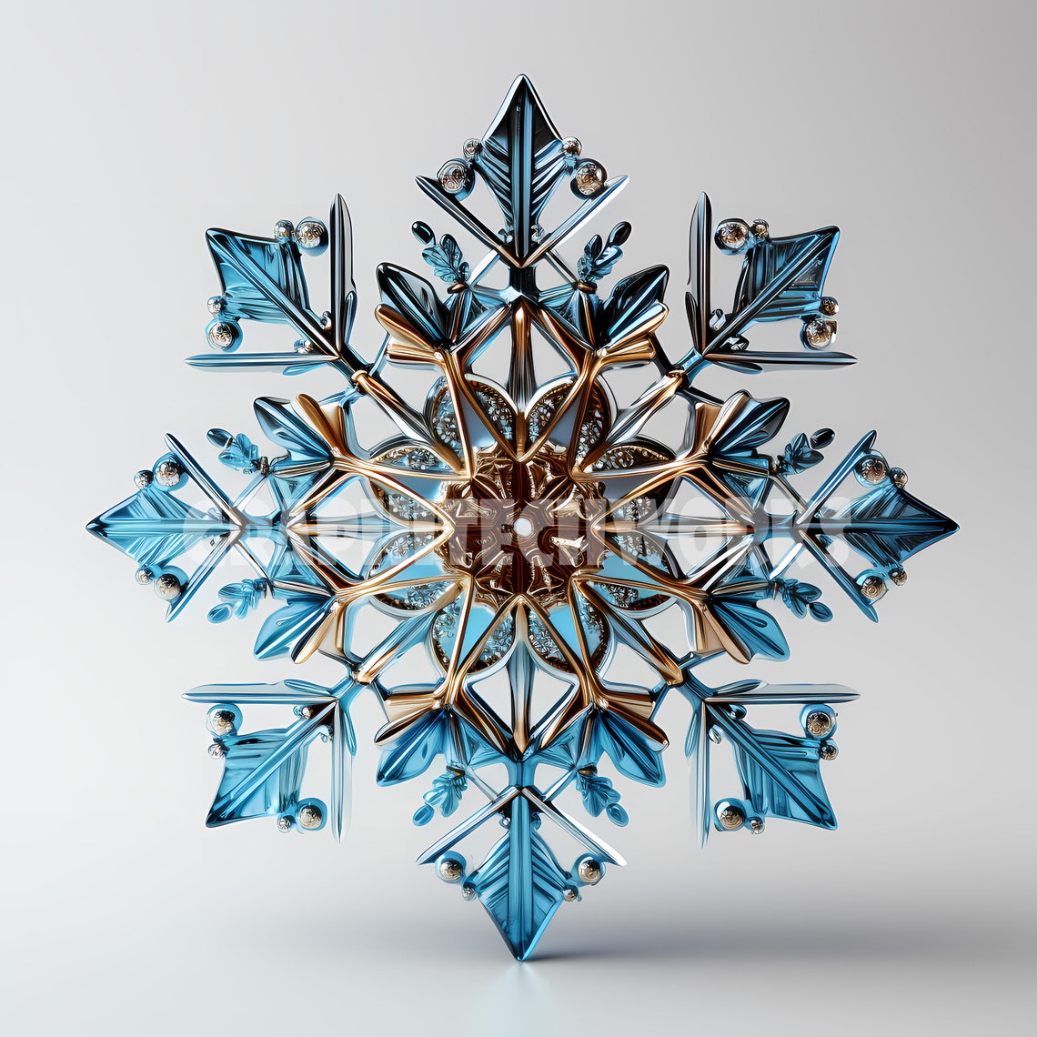 Snowflake 3D Clipart 12 Unique High Quality Jpgs Digital - Etsy