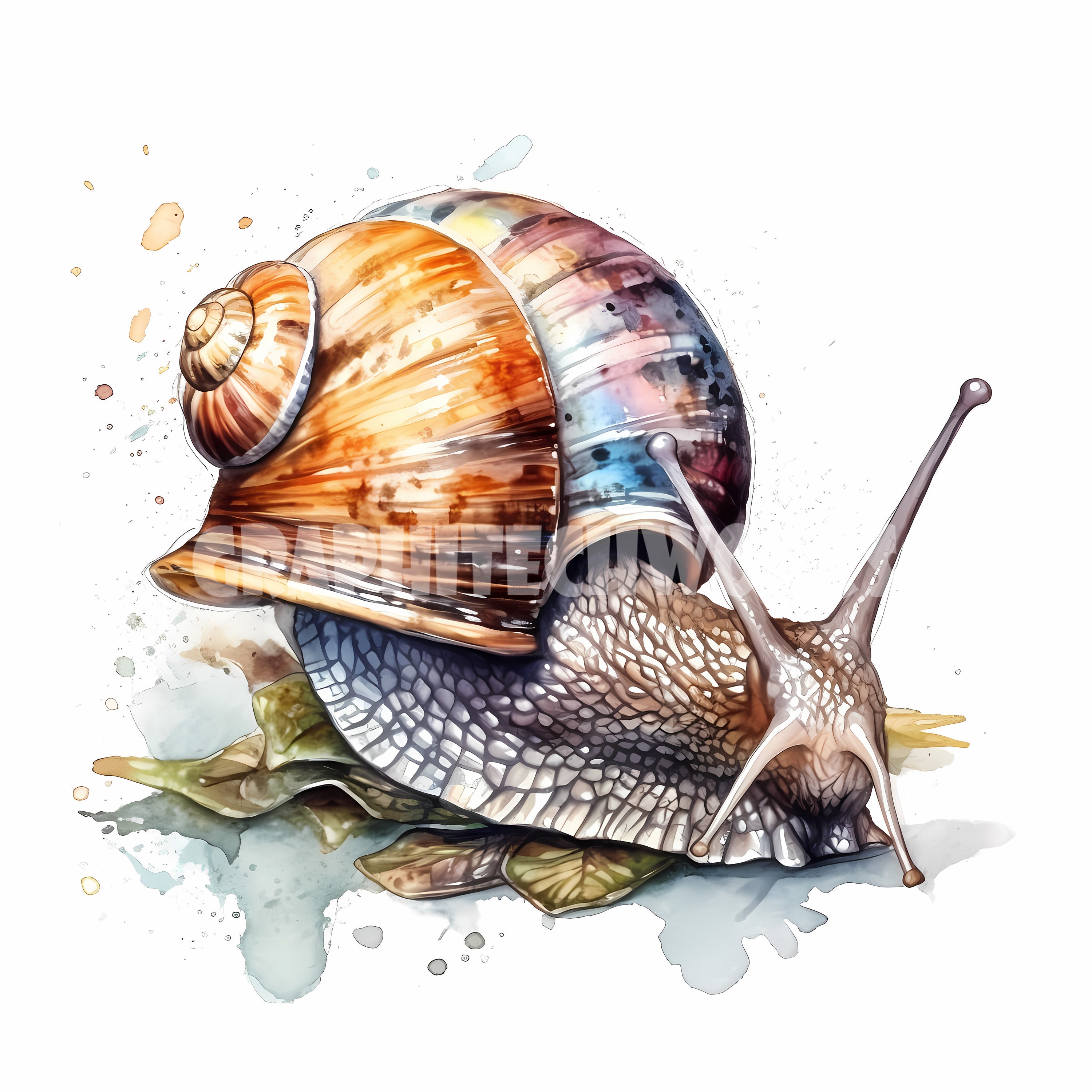 Snail Clipart 12 Unique High Quality Jpgs Digital Download Clipart ...