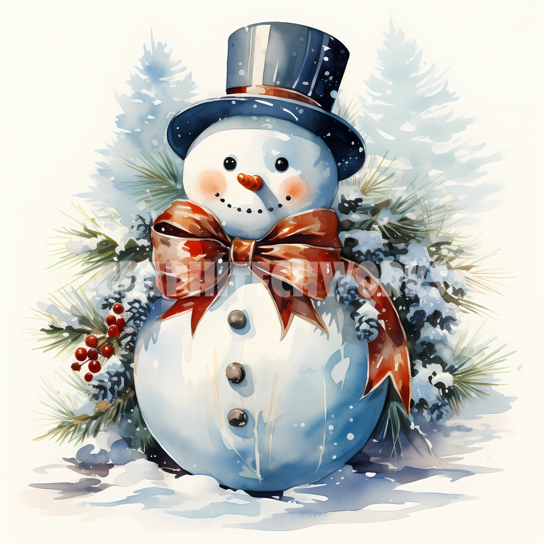 Snowman Clipart,snowman Clip Art,christmas Clipart,high Quality 13 Jpgs ...