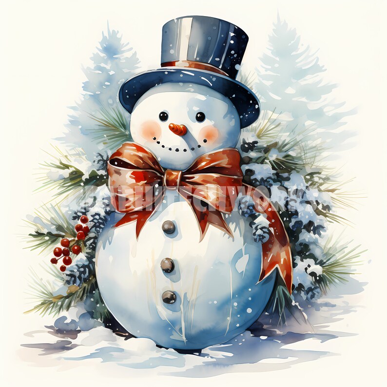 Snowman Clipart,snowman Clip Art,christmas Clipart,high Quality 13 Jpgs ...