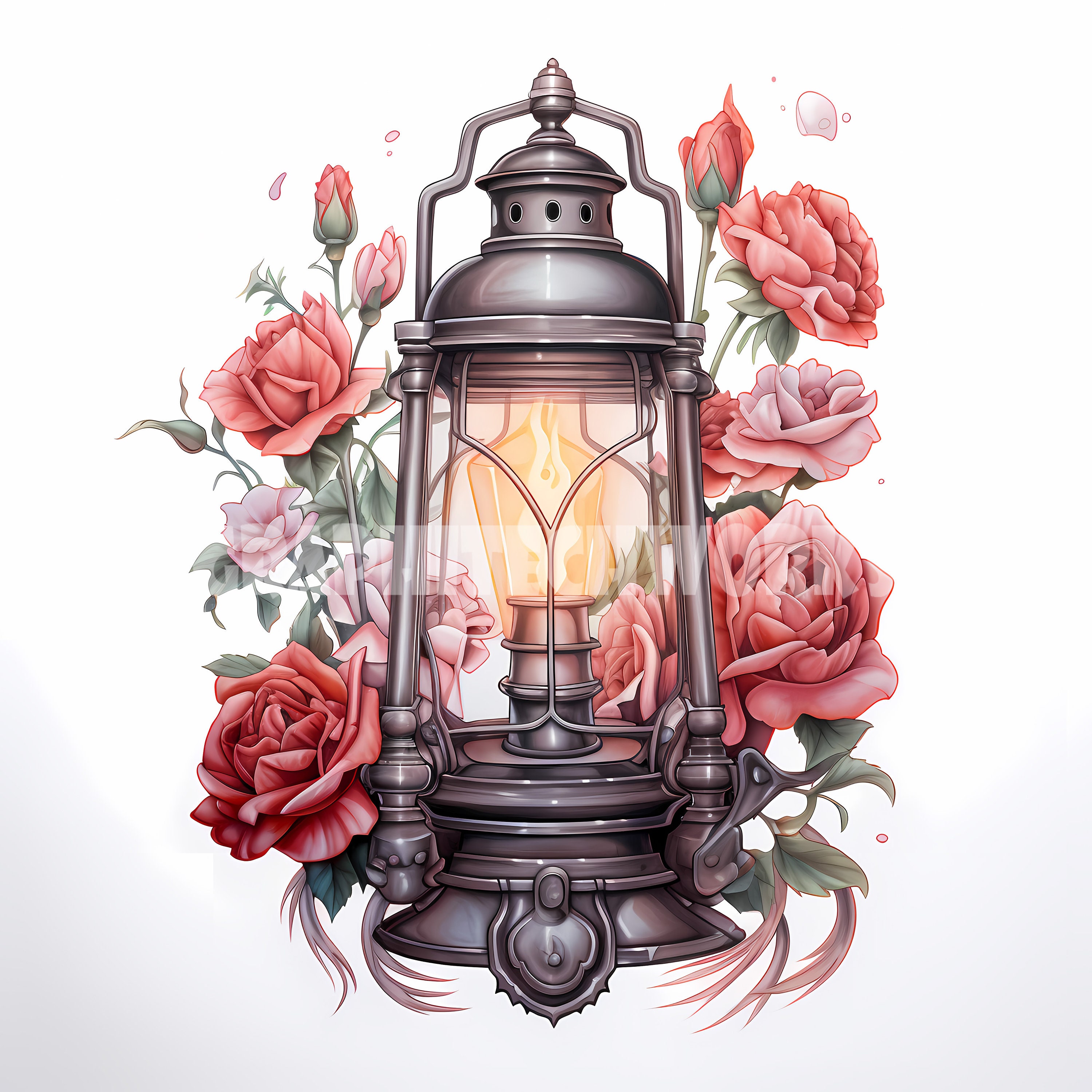 Lamp Clipart - 12 High Quality JPG - Digital Download - Card Making ...