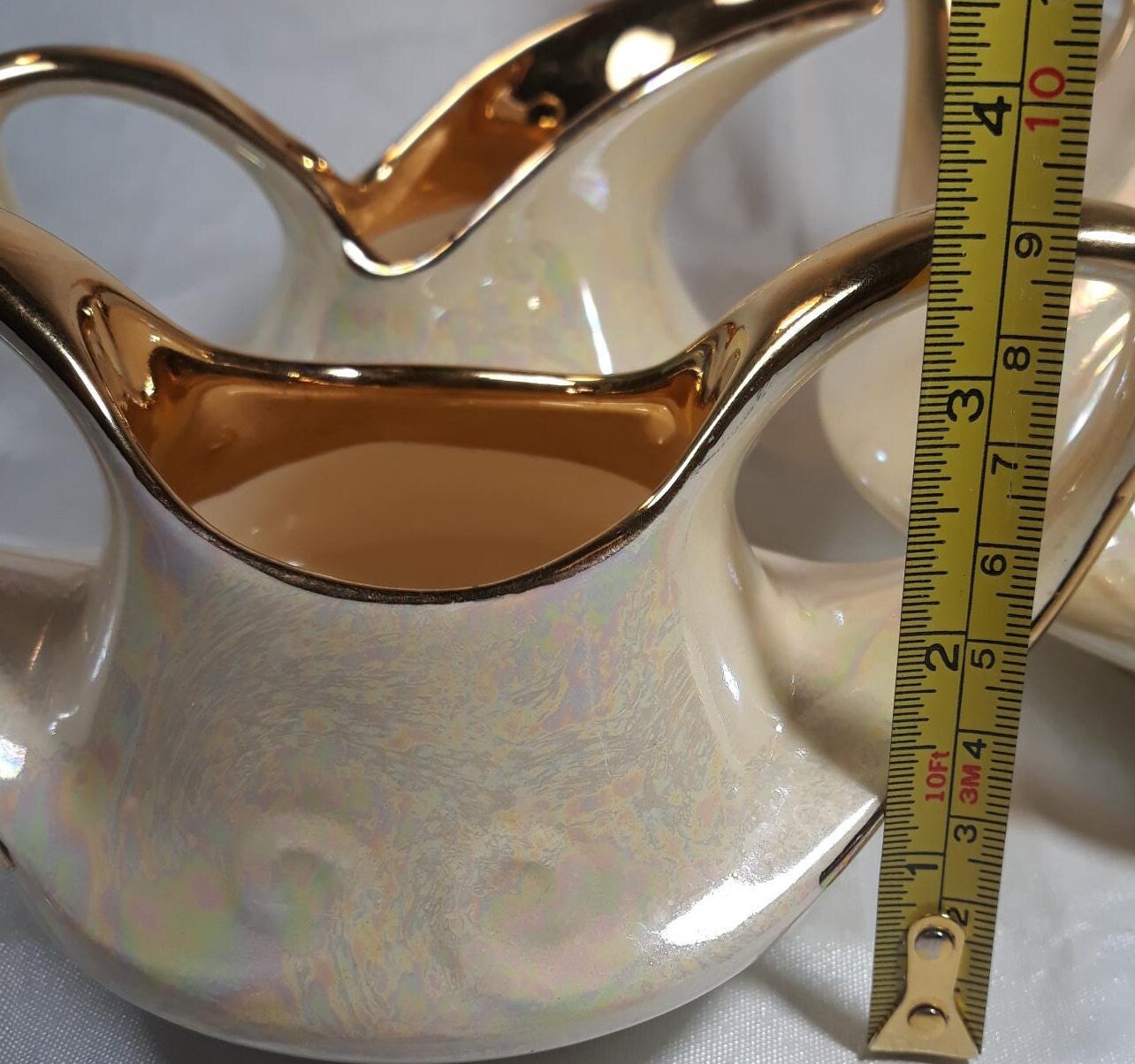 Rare Vintage China & Co pearl Tea Set, 22K Gold, Lusterware, MCM, 1950 ...