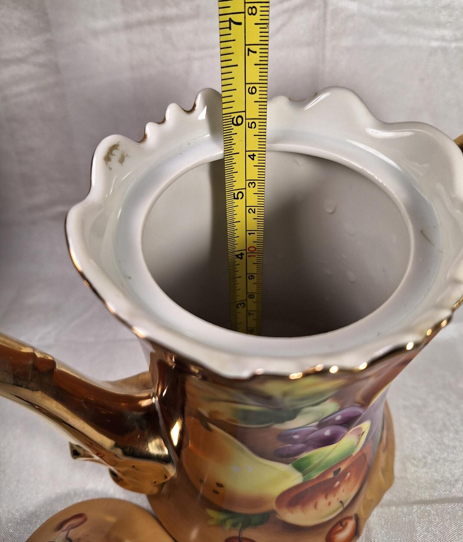 Vintage Lefton China Hand Painted Brown Heritage Fruit Pattern - Etsy