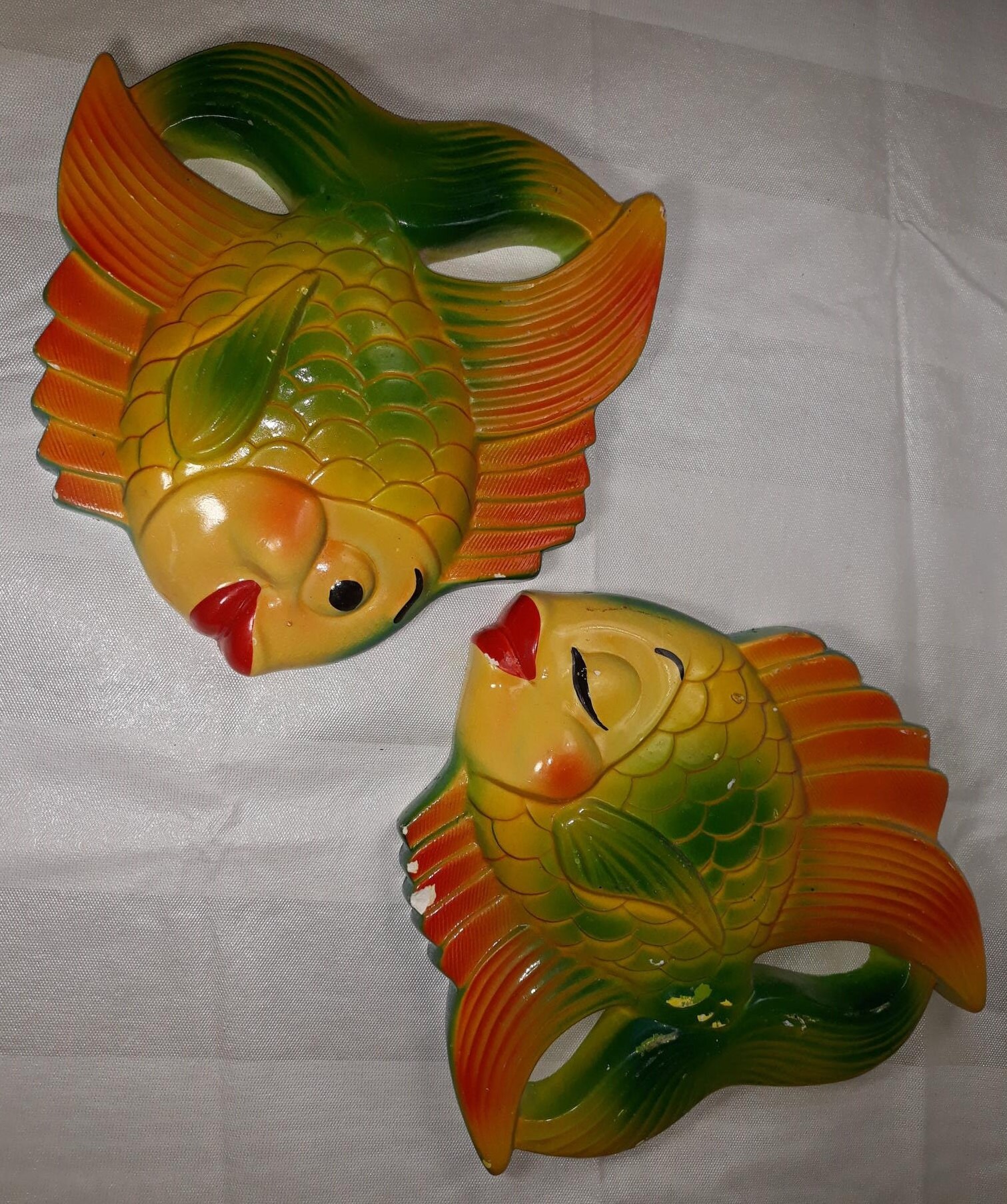 1954 Miller Studio Tropical Kissing Male and Female Fish Wall - Etsy
