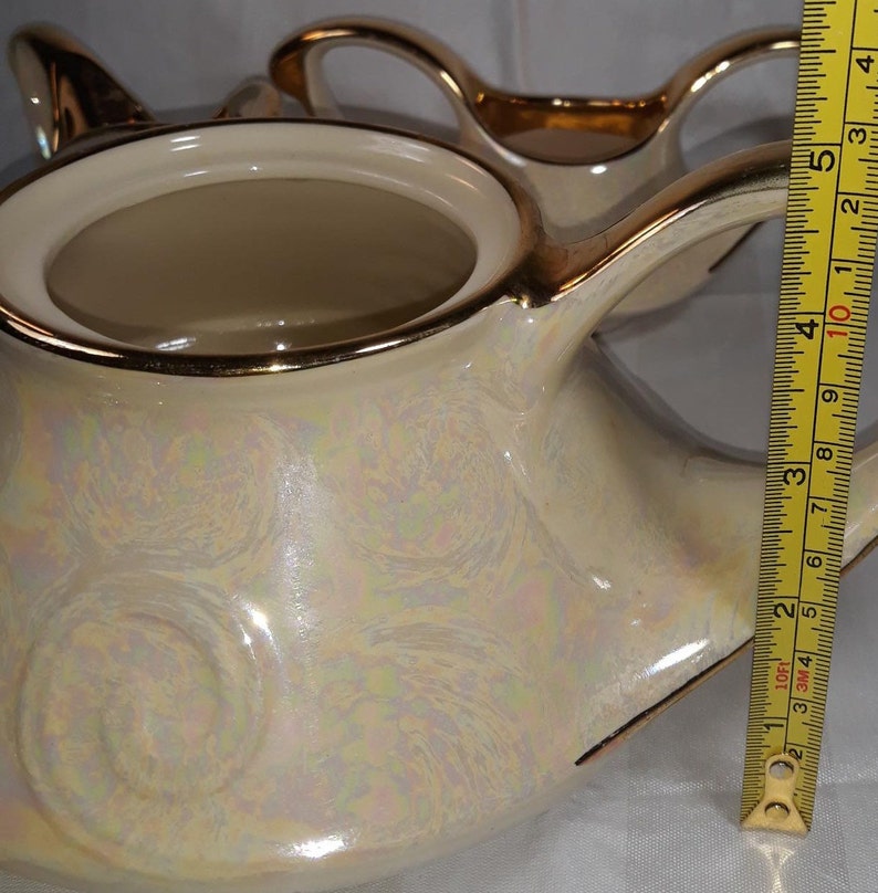 Rare Vintage China & Co pearl Tea Set, 22K Gold, Lusterware, MCM, 1950 ...