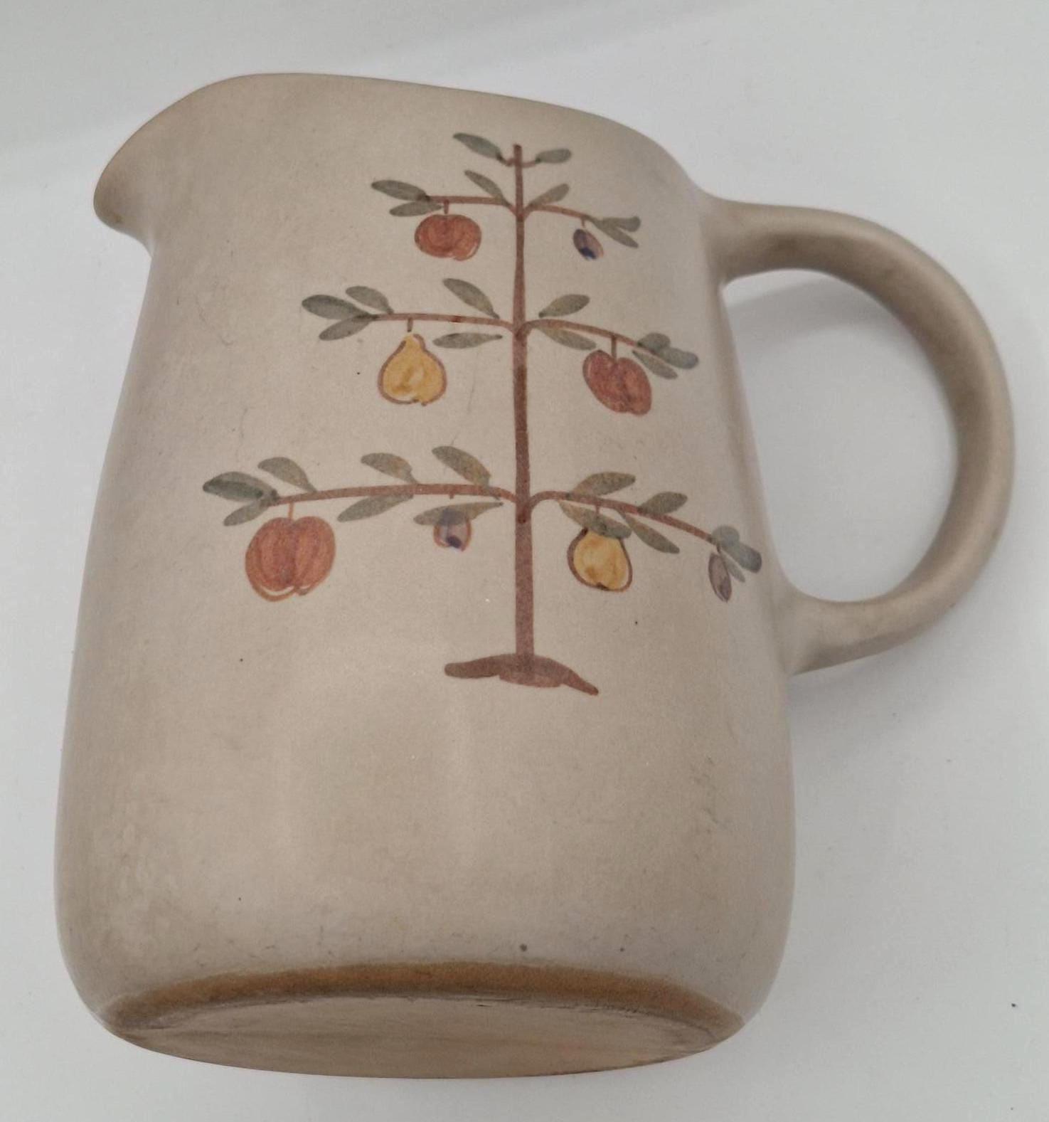 Vintage Chatham Potters Tree of Life Pottery Pitcher - Etsy