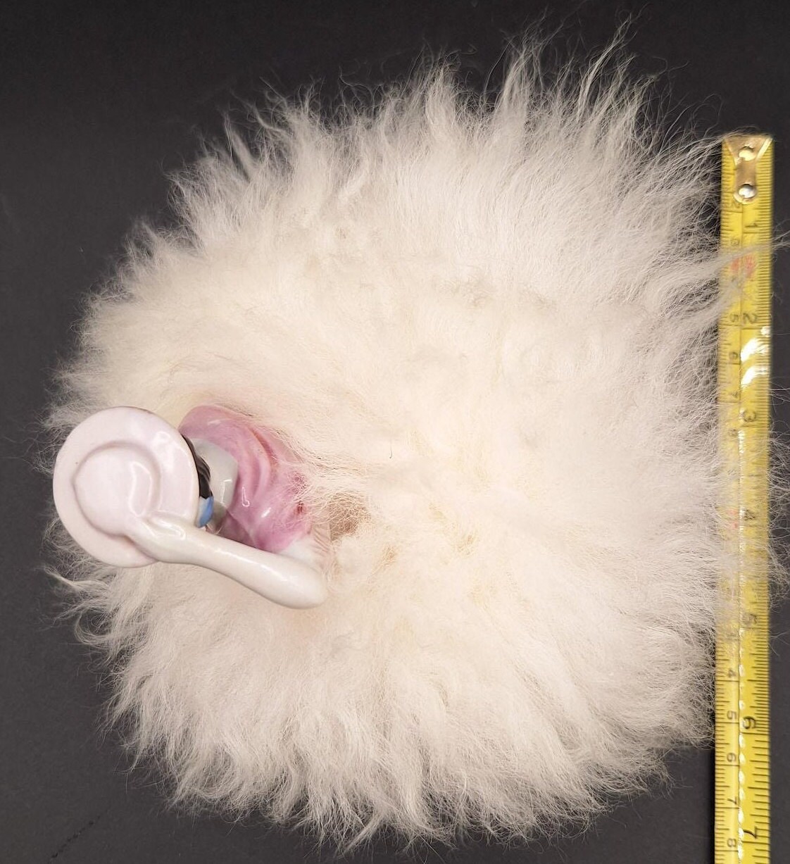 Antique Vintage Art Deco Victorian Powder Puff Ceramic Female Lady ...