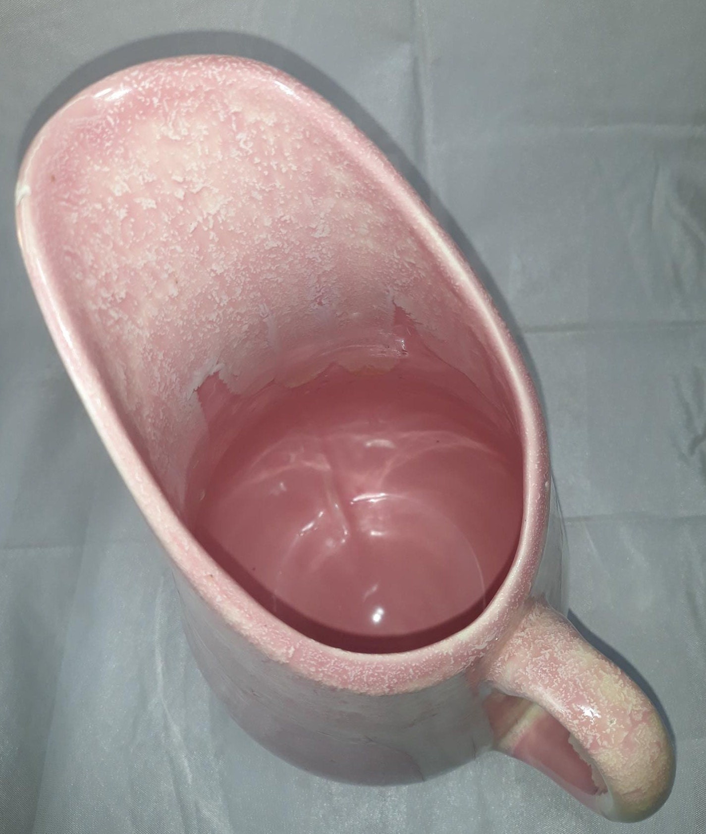 MCM Winart Pink Drip Glaze Pottery Pitcher Oklahoma - Etsy