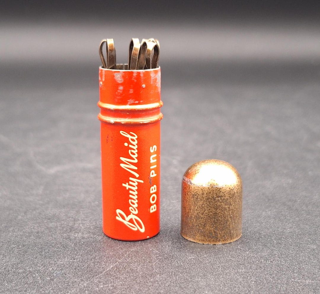 Vintage Beauty Maid Bob Pin Metal Holder With Original Bobby Pins ...