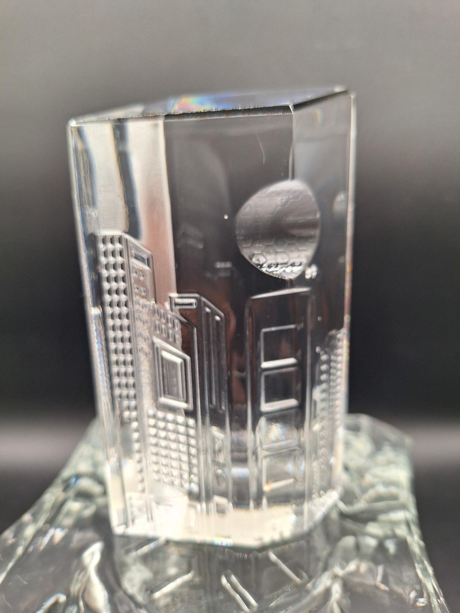 Waterford Crystal Times Square New York City NY Prism Paperweight Made ...