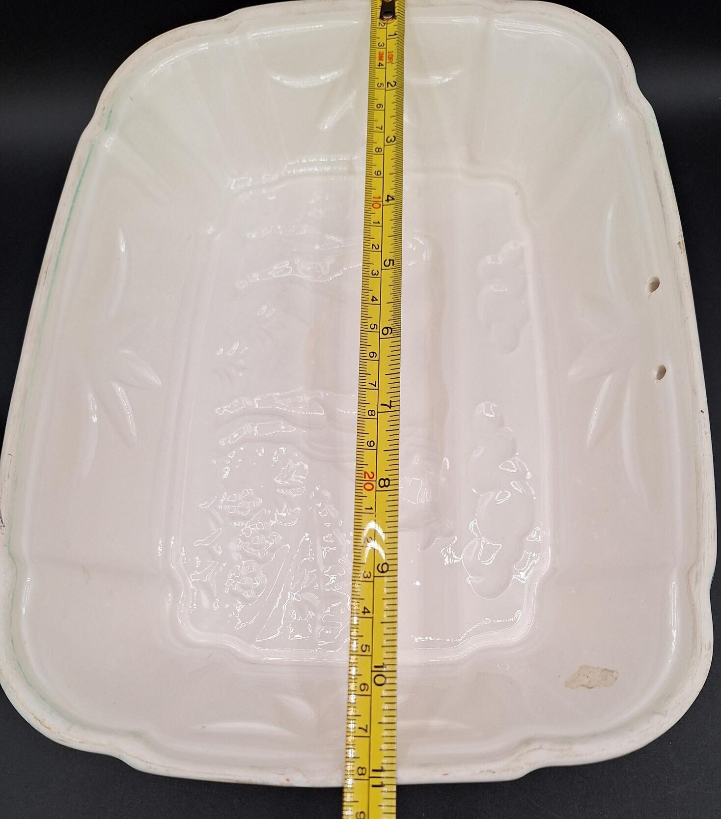 Vintage Ceramic Cow Holstein Cow Dairy Cow Mold Molded Farmhouse ...