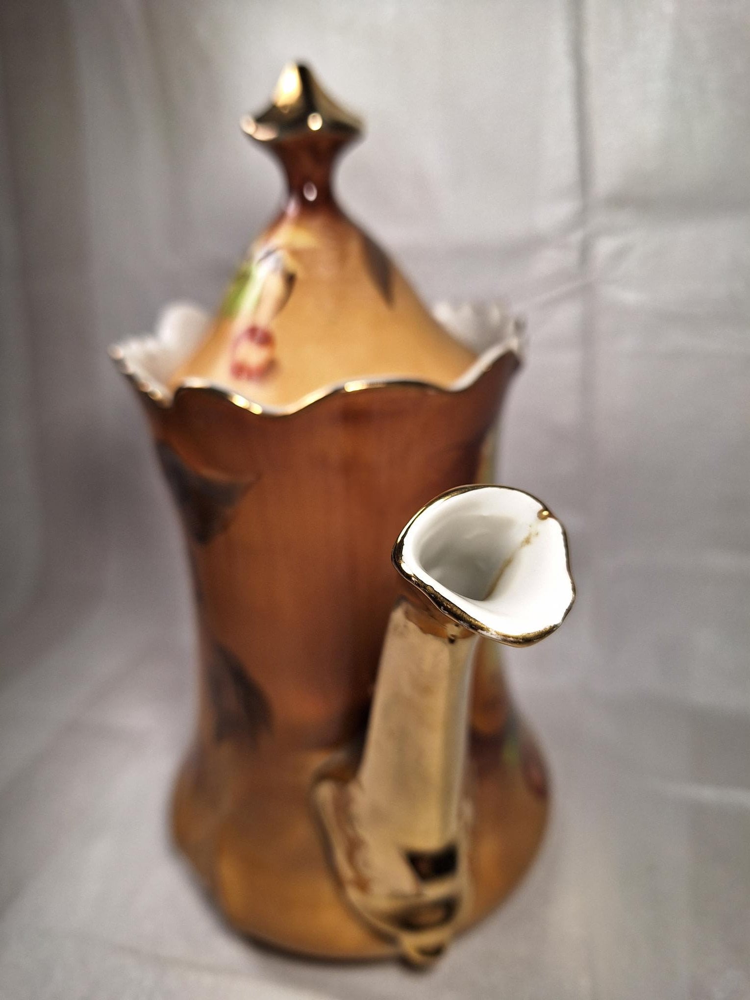 Vintage Lefton China Hand Painted Brown Heritage Fruit Pattern - Etsy