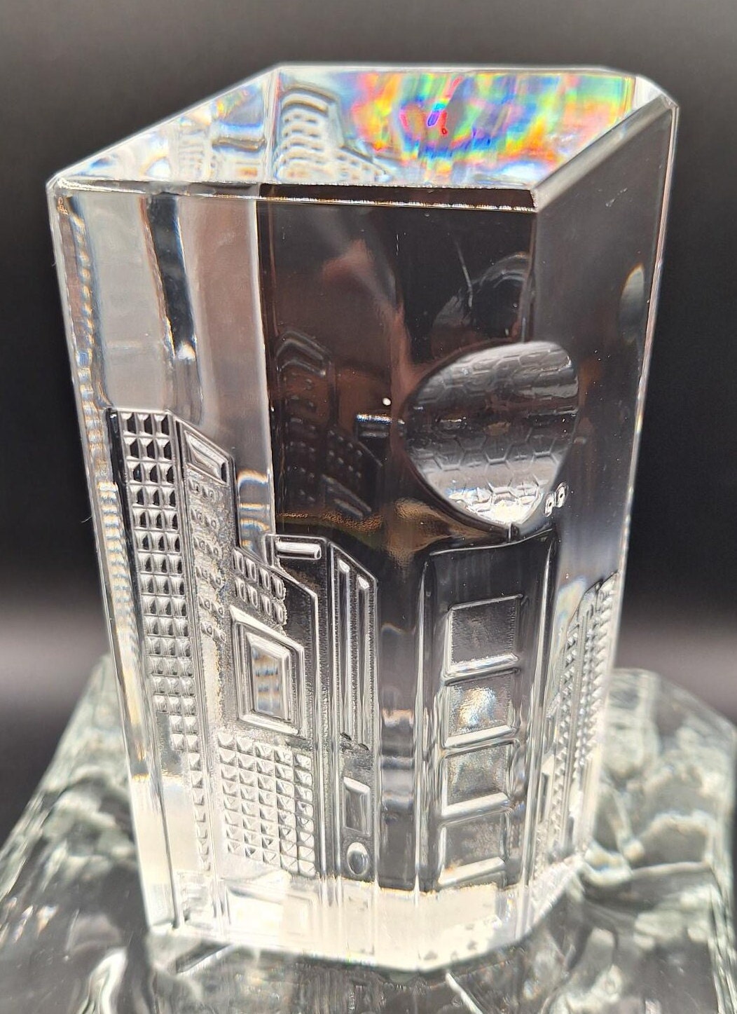 Waterford Crystal Times Square New York City NY Prism Paperweight Made ...