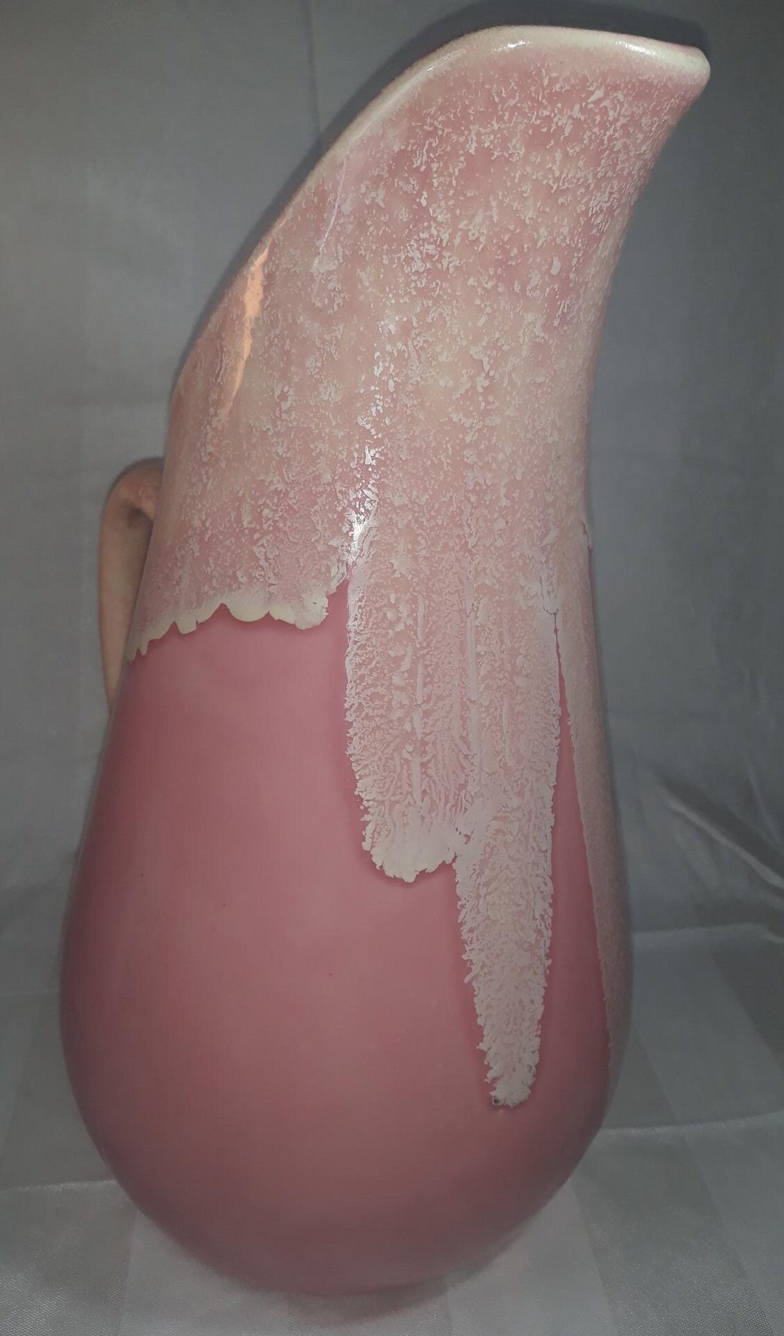 MCM Winart Pink Drip Glaze Pottery Pitcher Oklahoma - Etsy