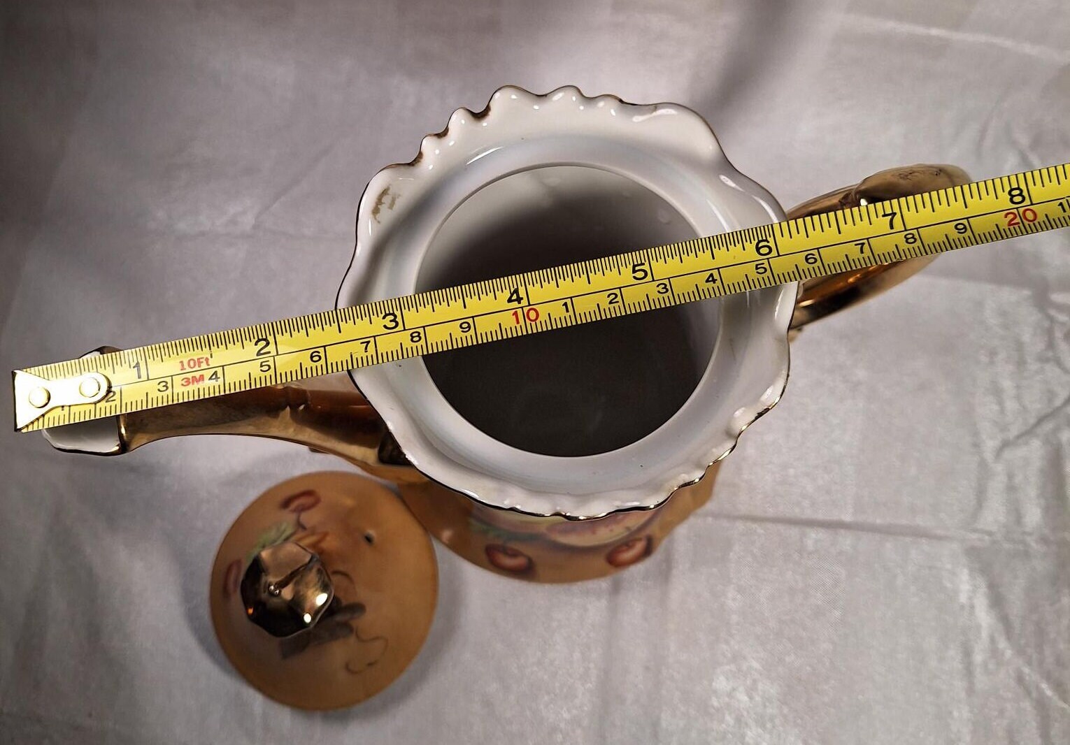 Vintage Lefton China Hand Painted Brown Heritage Fruit Pattern - Etsy