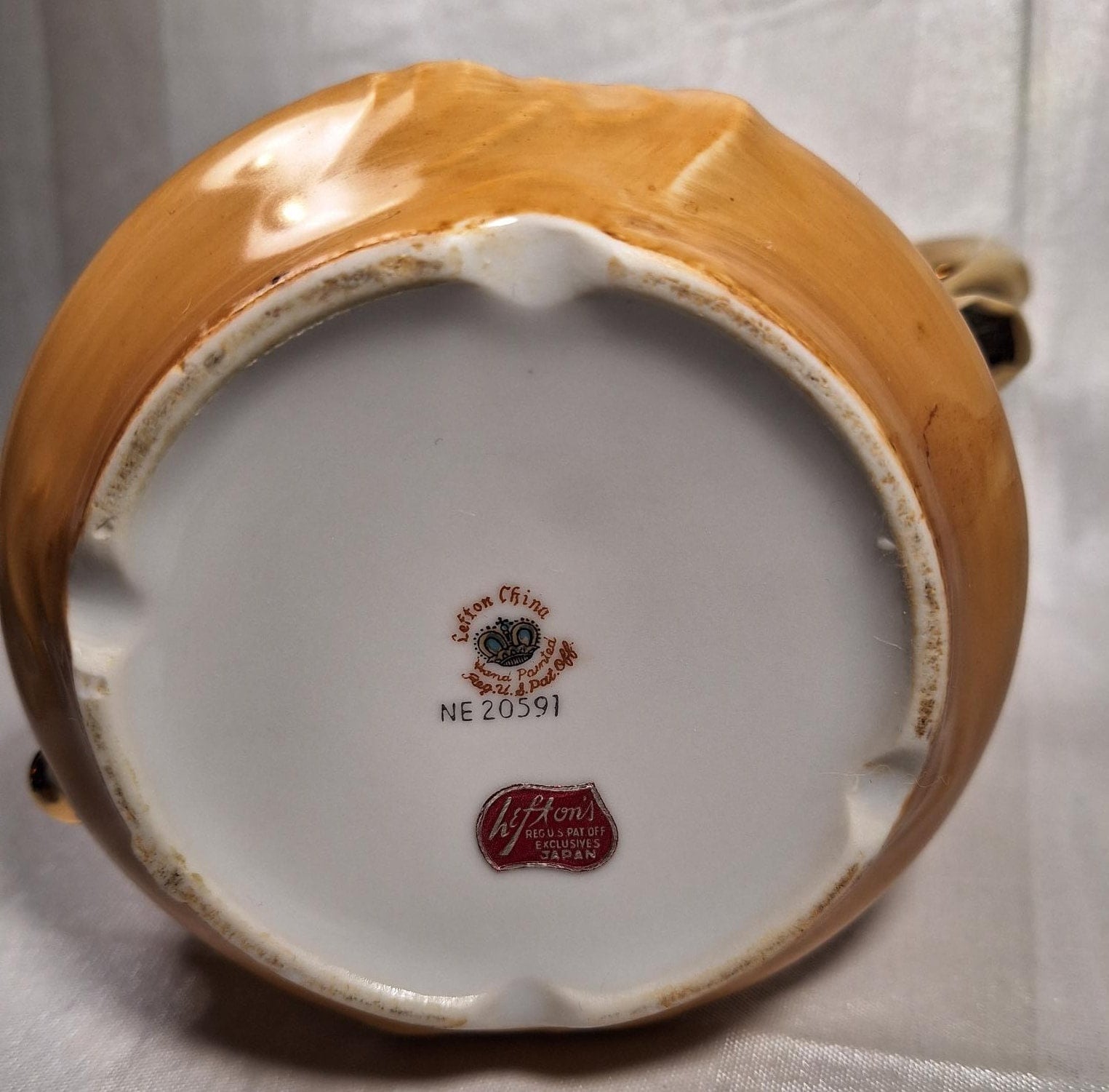 Vintage Lefton China Hand Painted Brown Heritage Fruit Pattern - Etsy