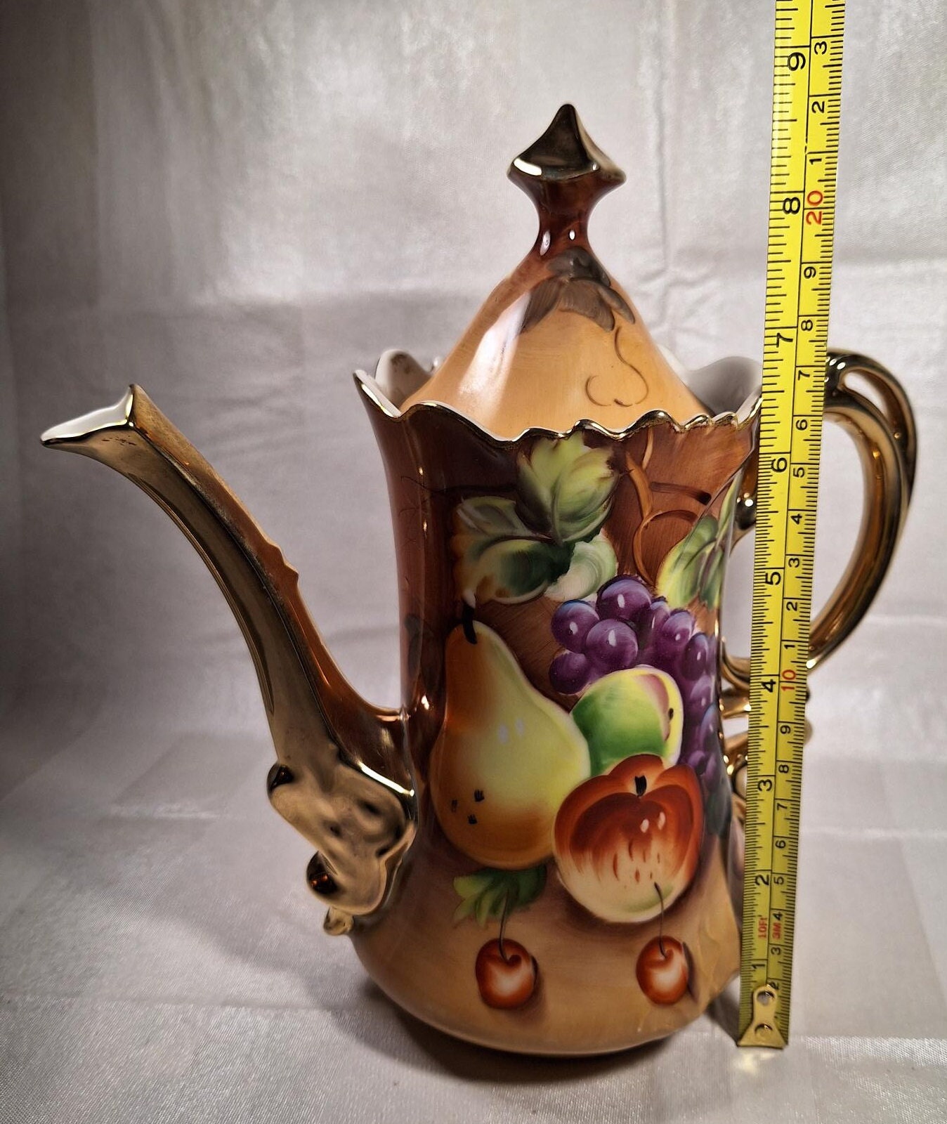 Vintage Lefton China Hand Painted Brown Heritage Fruit Pattern - Etsy