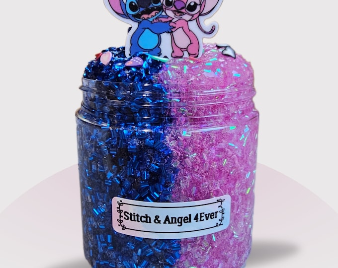 Stitch & Angel 4ever Shimmer Slime - Etsy