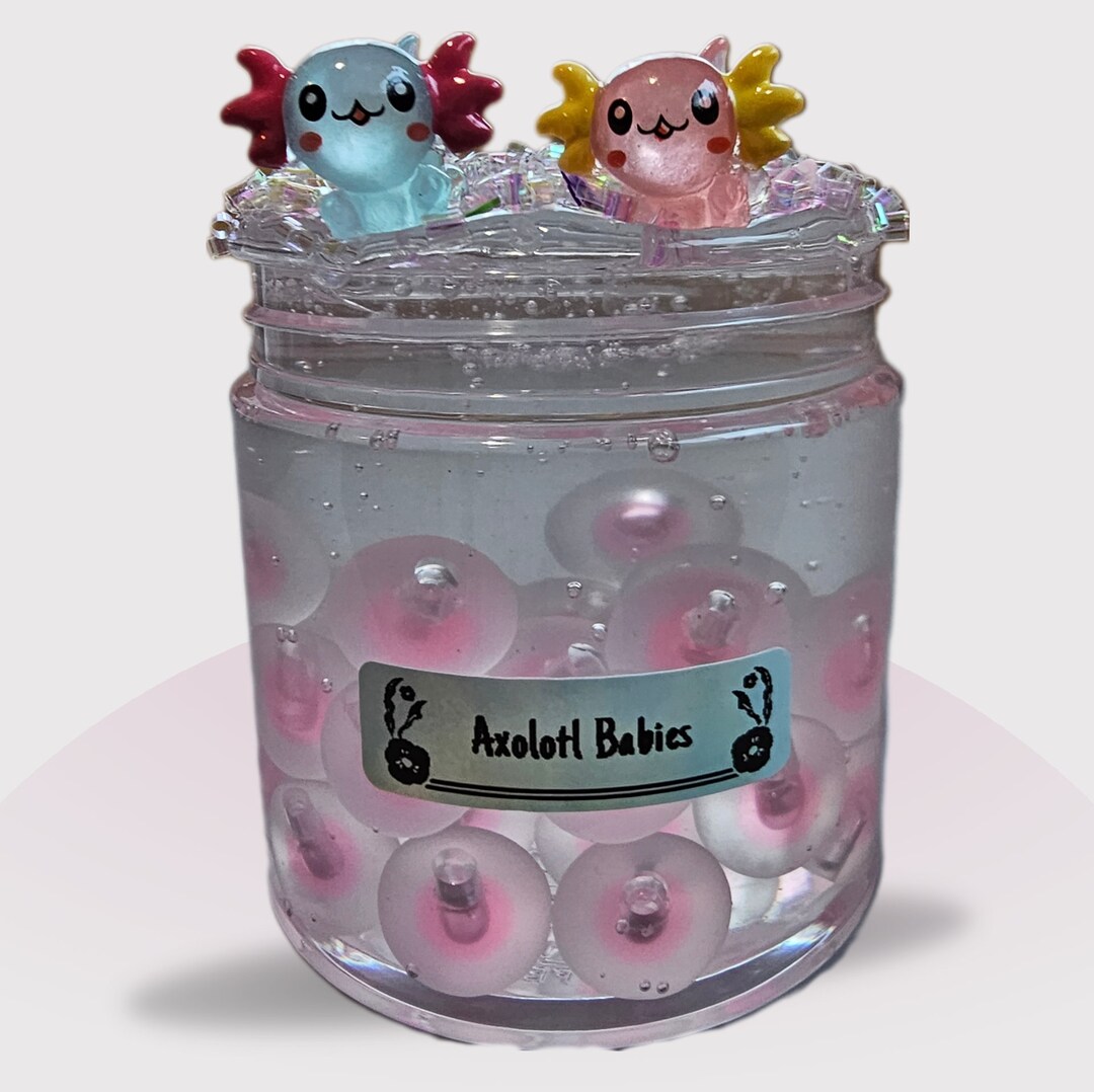 Axolotl Babies Extreme Asmr/sensory Slime - Etsy