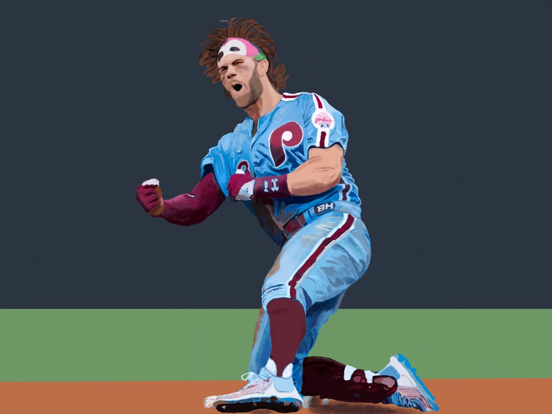 Rally Time! Bryce Harper Poster, Wall Art Printable, Digital Download ...