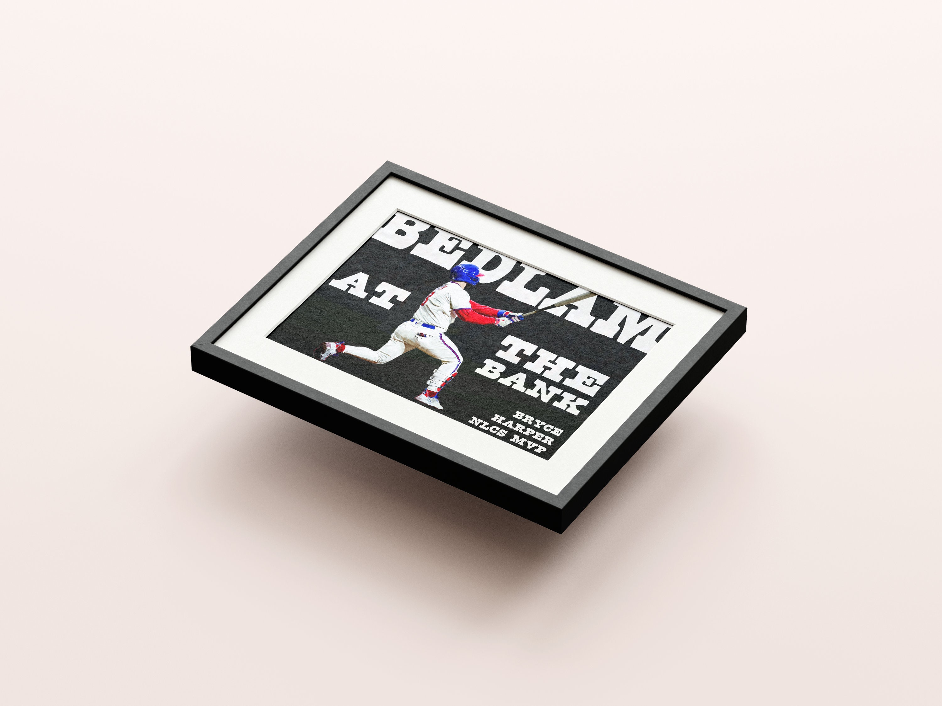 Bedlam at the Bank. Bryce Harper Poster, Wall Art Printable, Digital ...