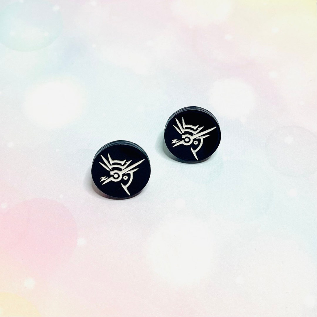 Mark of the Outsider Acrylic Stud Earrings - Etsy