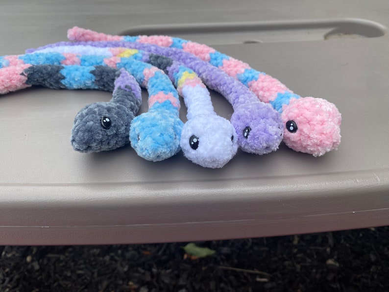 Mystery Crochet Pocket Snake, Amigurumi Snake Fidget Toy, Crochet ...