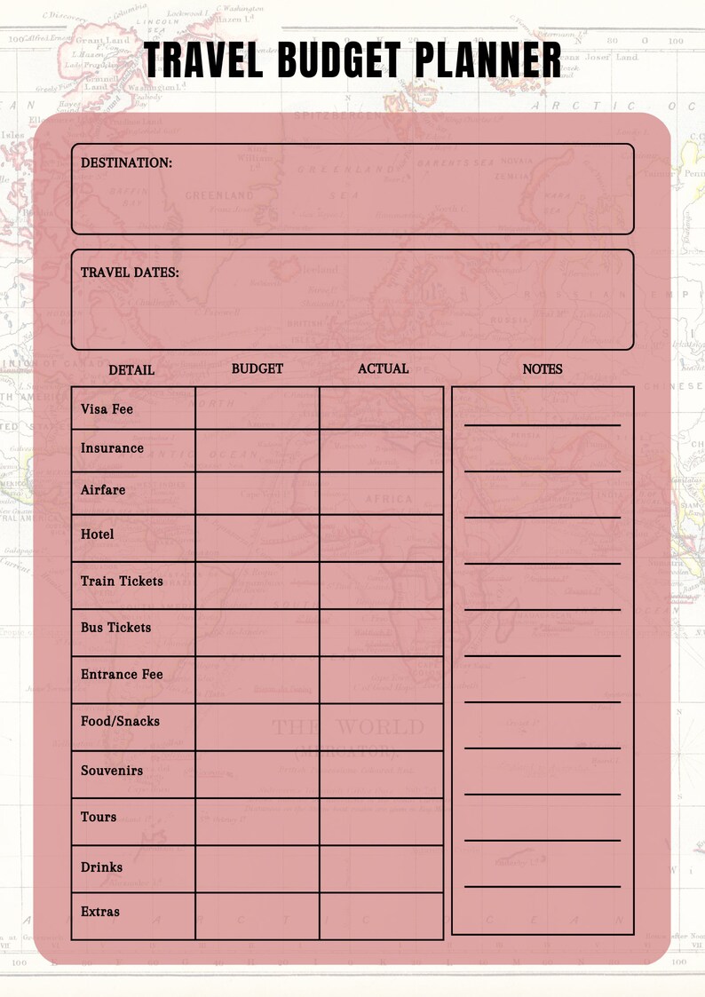 Notion Template Travel Planner Vacation Planner Holiday Planner Notion Planner, Travel Journal ...