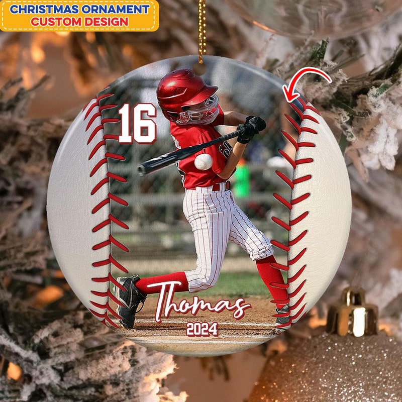 Baseball Ornament Personalized - Etsy