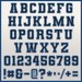 Faux Embroidery PNG Alphabet, Tennessee Varsity Style Alphabet Set ...