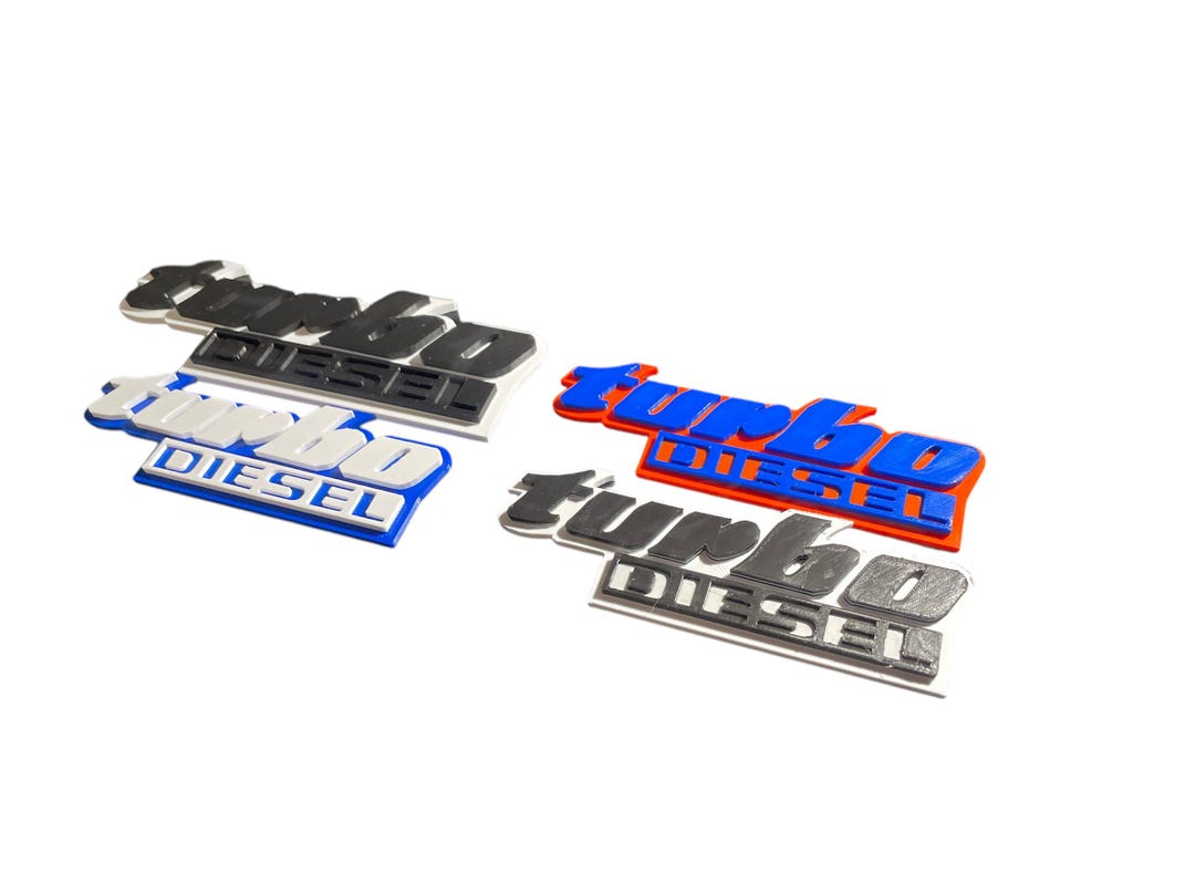 Custom Volkswagen Turbo Diesel Badge – Custom Multicolored Emblem - Etsy
