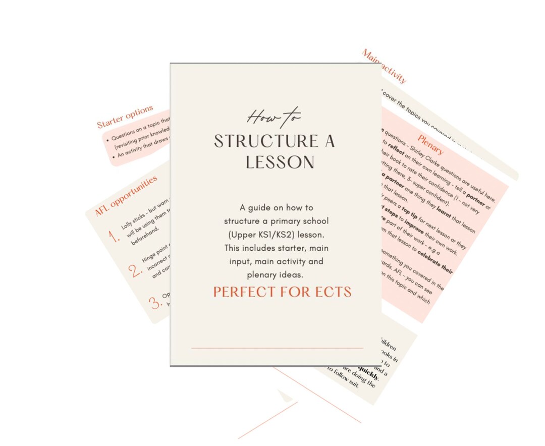 ECT Lesson Plan, Teaching, Primary Teaching, Education - Etsy