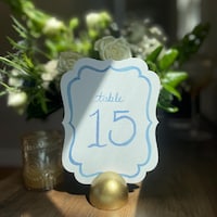 Hand Painted Table Numbers Printed, Watercolor Wedding Table Numbers ...