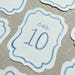 Blue Watercolor Table Numbers - Etsy Canada