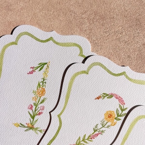 Watercolor Floral Table Numbers - Etsy